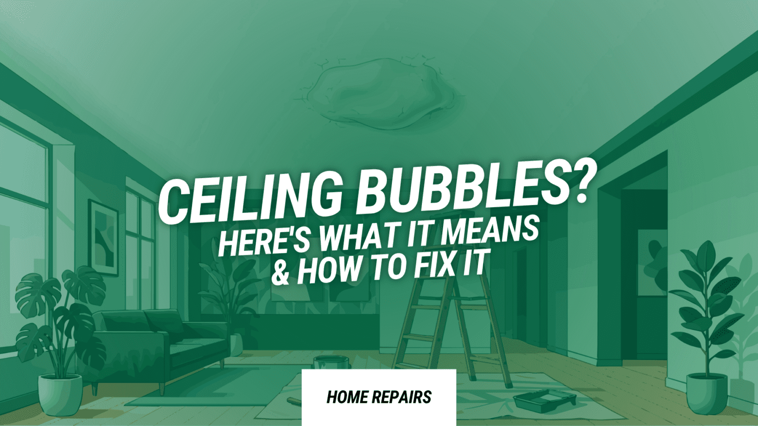 Ceiling Bubble? Here's What It Means & How to Fix It | Odd Job Handyman ...